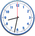 Handwriting for Kids - Clipart Gallery - Clocks - Analog - 8:30 - 8:59