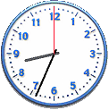 Handwriting for Kids - Clipart Gallery - Clocks - Analog - 8:30 - 8:59